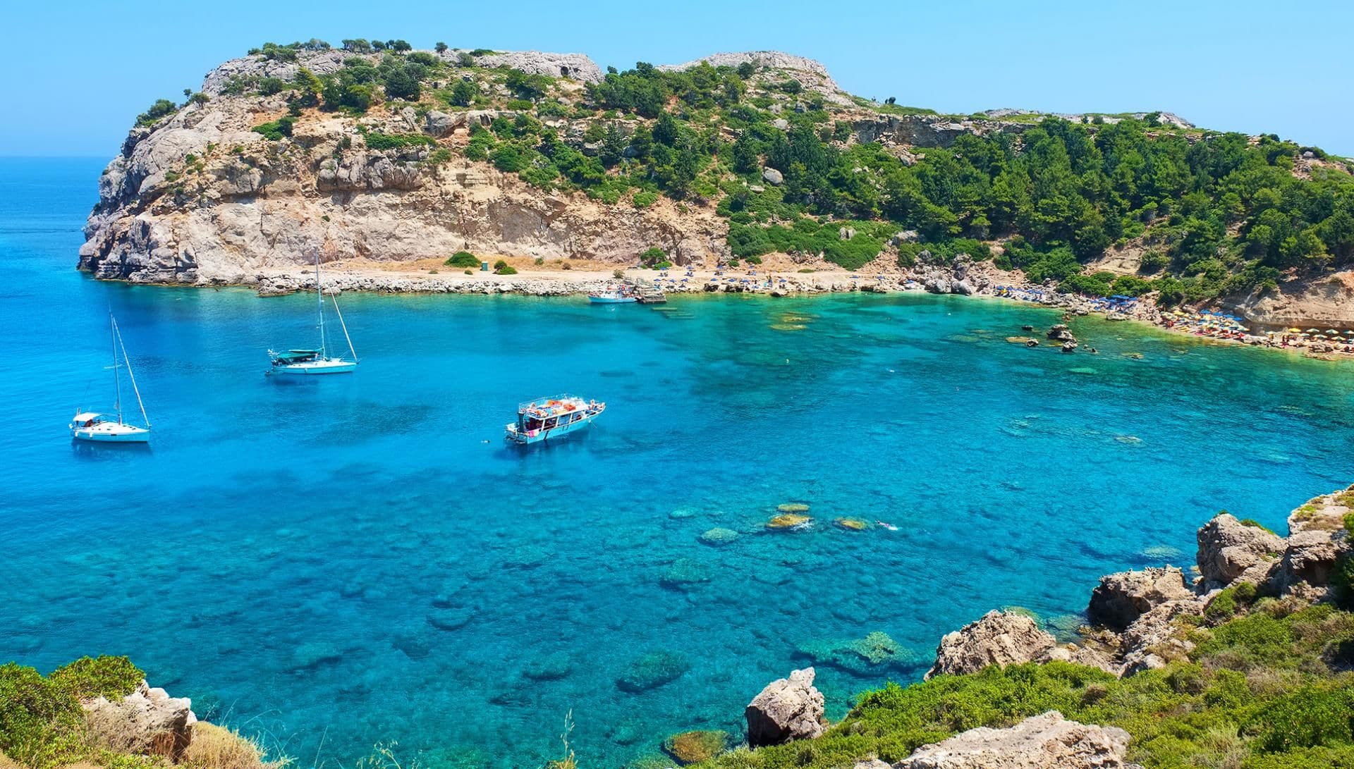 Anthony Quinn and the beaches of Rhodes - Apollo Beach Hotel